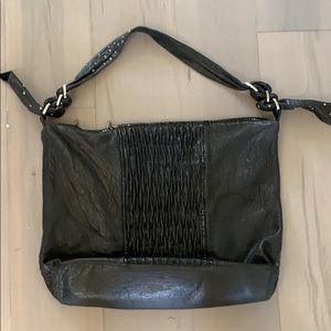 Kippys | Bags | Extra Large Kippys Swarovski Leather Black Bag | Poshmark